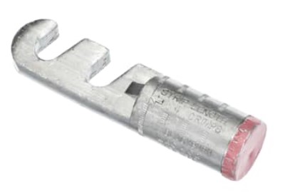 LUG COMPRESSION TERMINAL 4/0 STR SLOTTED 2 (PINK) - 129 LAC402