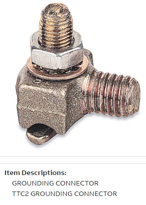 LUG TRANSFORMER GROUND - 129 TTC2