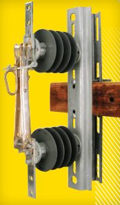 SWITCH HOOKSTICK 600A 15KV W/110BIL POLY 10"BOLTS - 192 M3D66A