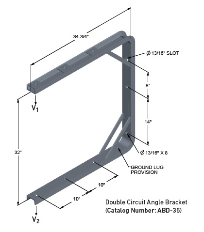 DOUBLE CIRCUIT ANGLE BRACKET - ABD35